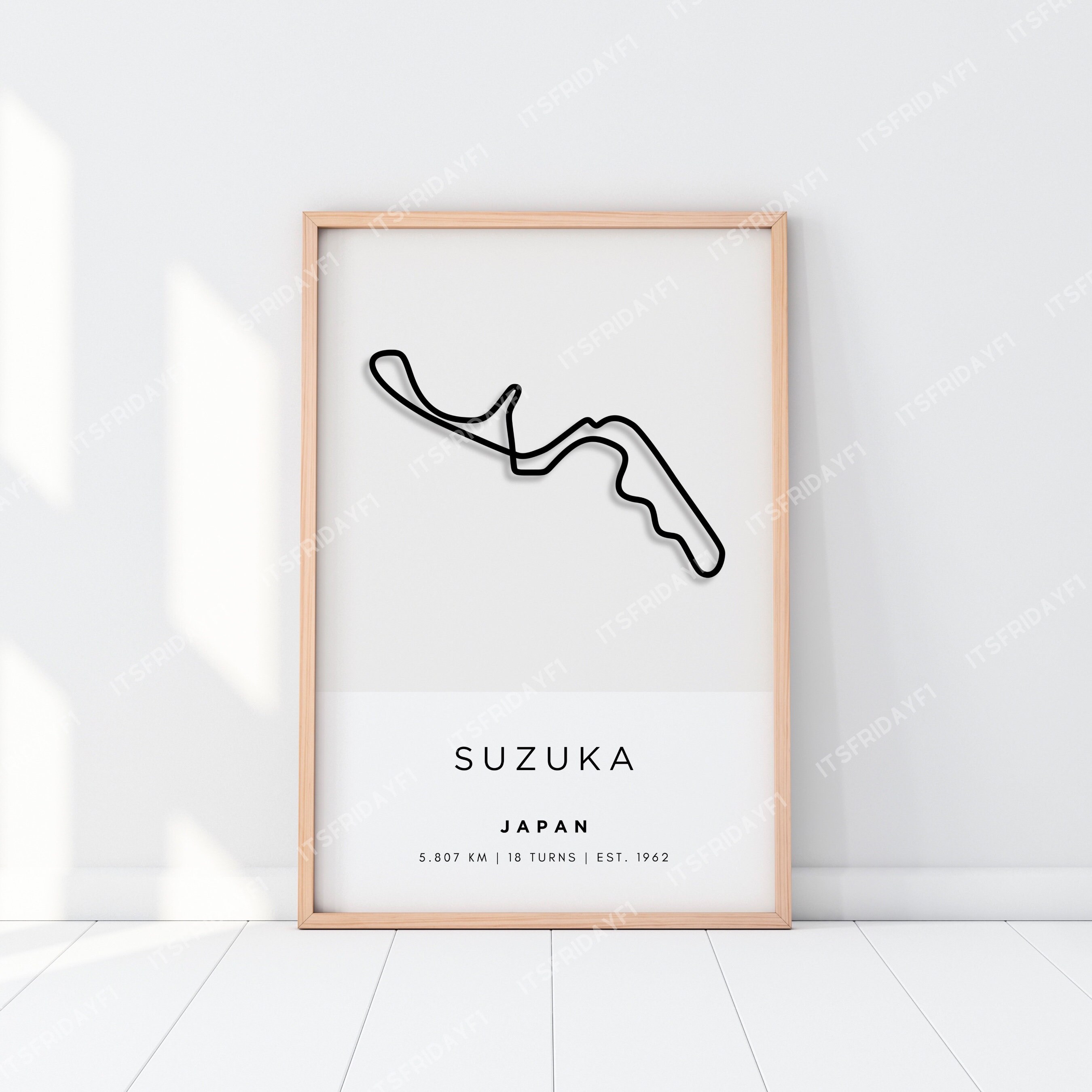 Japan Formula 1 Circuit Print | Suzuka | Digital Download | F1 Track ...