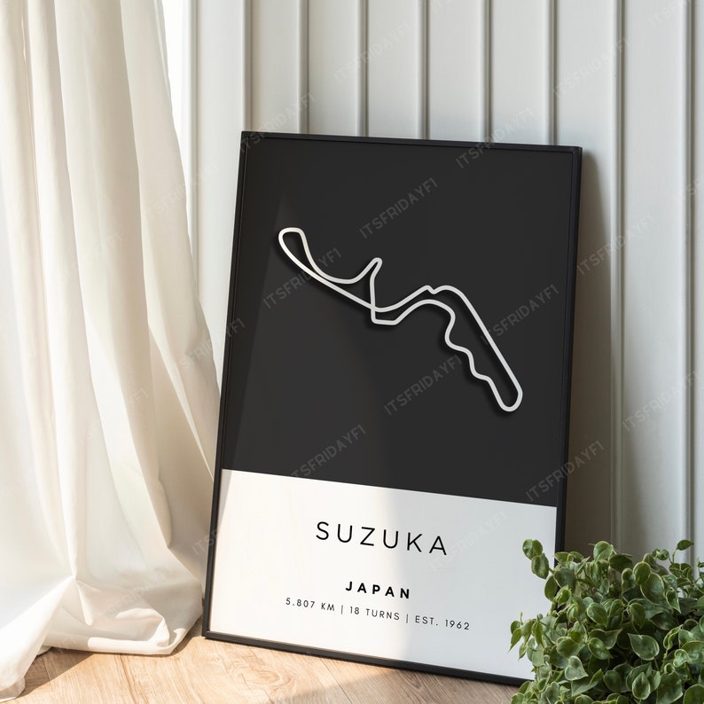 Japan Formula 1 Circuit Print | Suzuka | Digital Download | F1 Track ...