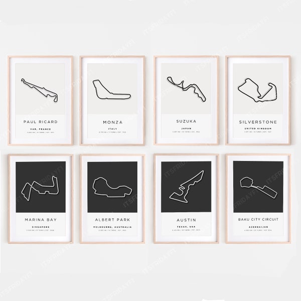 F1 Track Wall Art - Etsy