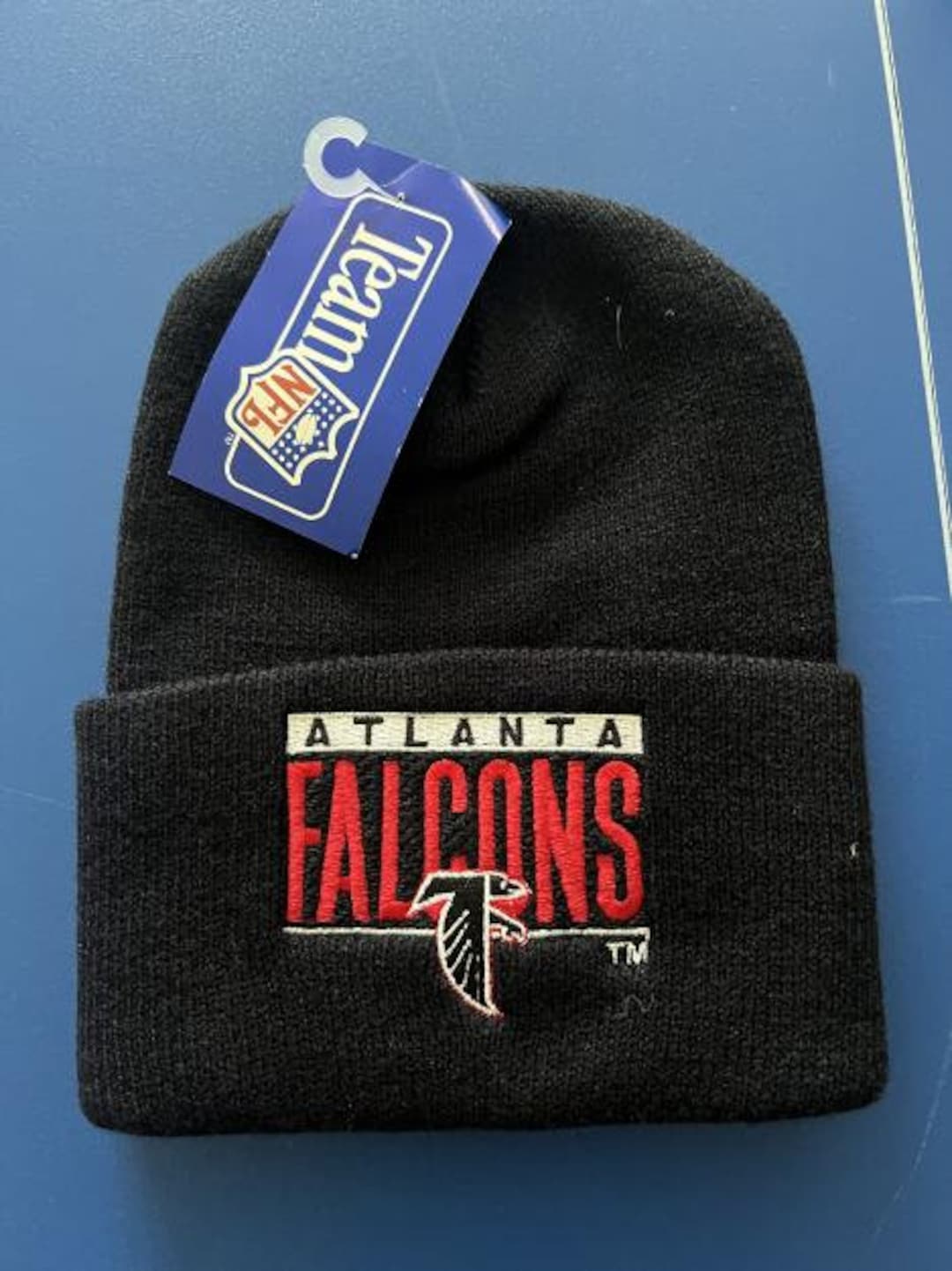 90s Embroidered Atlanta Falcons Beanie, Atlanta Falcons Gifts, Football ...