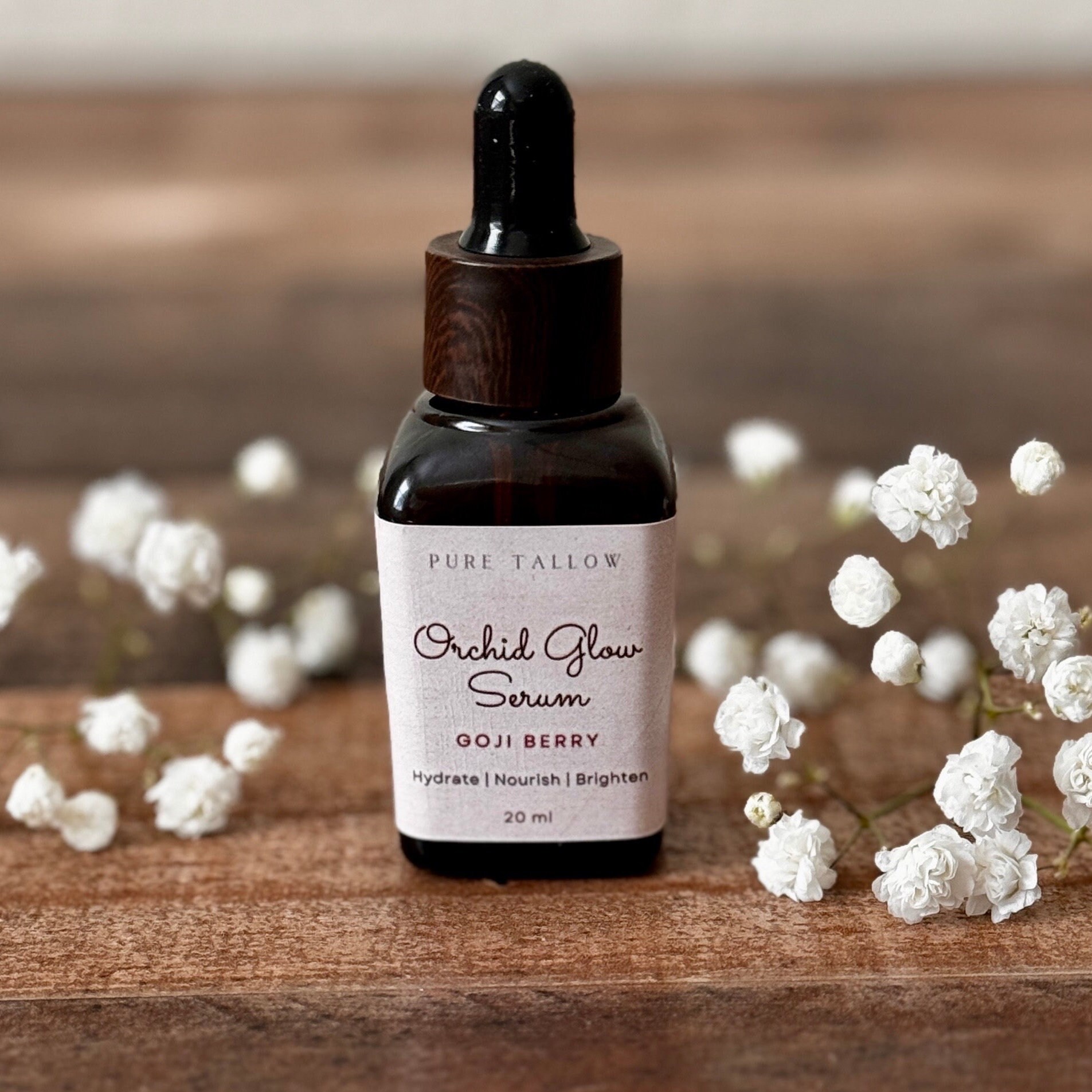 Orchid Glow Facial Serum With Goji Berry Hydrate, Nourish, Brighten and ...