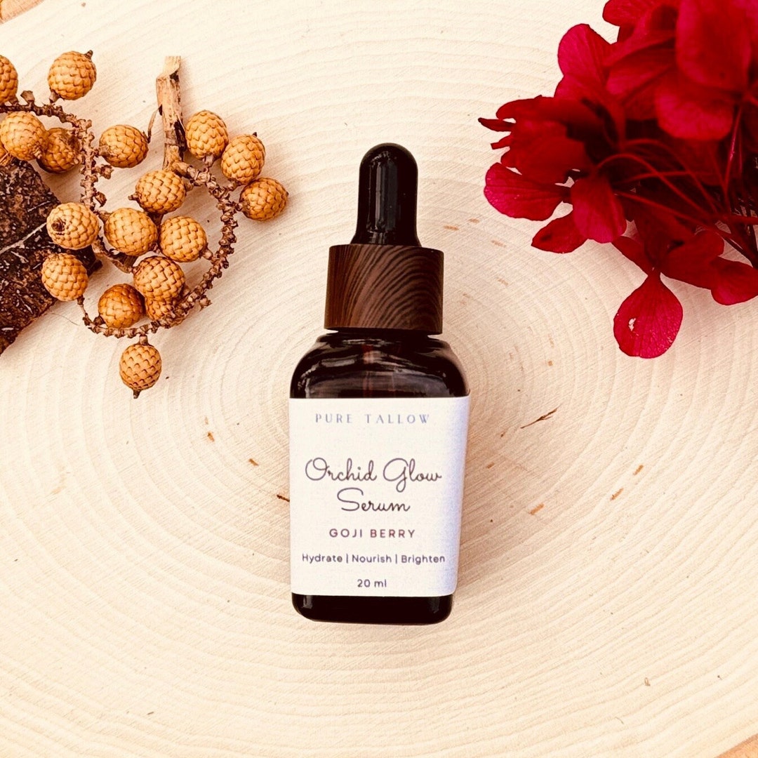 Orchid Glow Facial Serum With Goji Berry Hydrate, Nourish, Brighten and ...