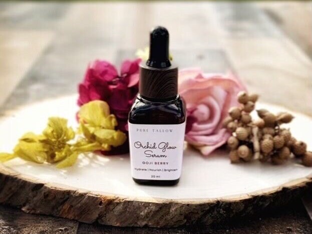 Orchid Glow Facial Serum With Goji Berry Hydrate, Nourish, Brighten and ...
