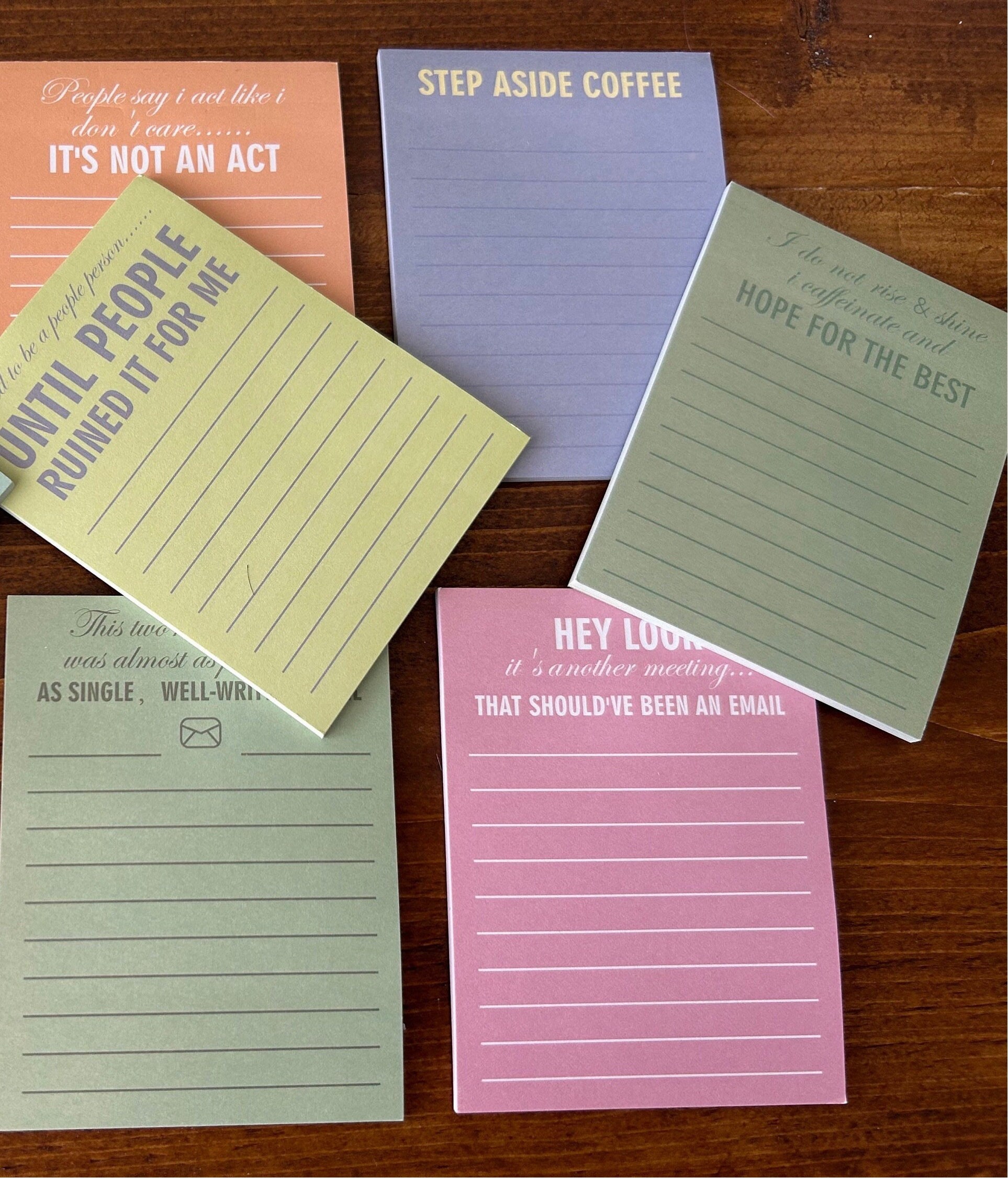 Funny Post It Note Pad - New Styles Added! - Etsy UK