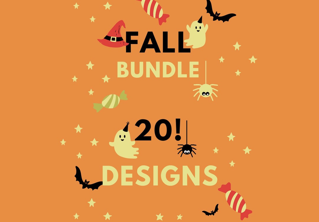 Fall SVG Bundle Autumn Svg Halloween Svg Fall Designs Autumn Bundle Svg ...