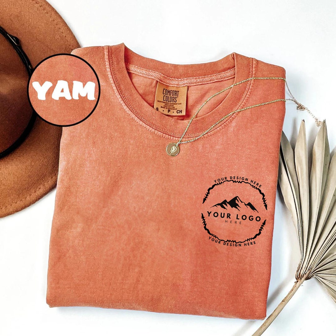 Custom Comfort Colors Logo Design Shirt for Company Logo Merch Team ...