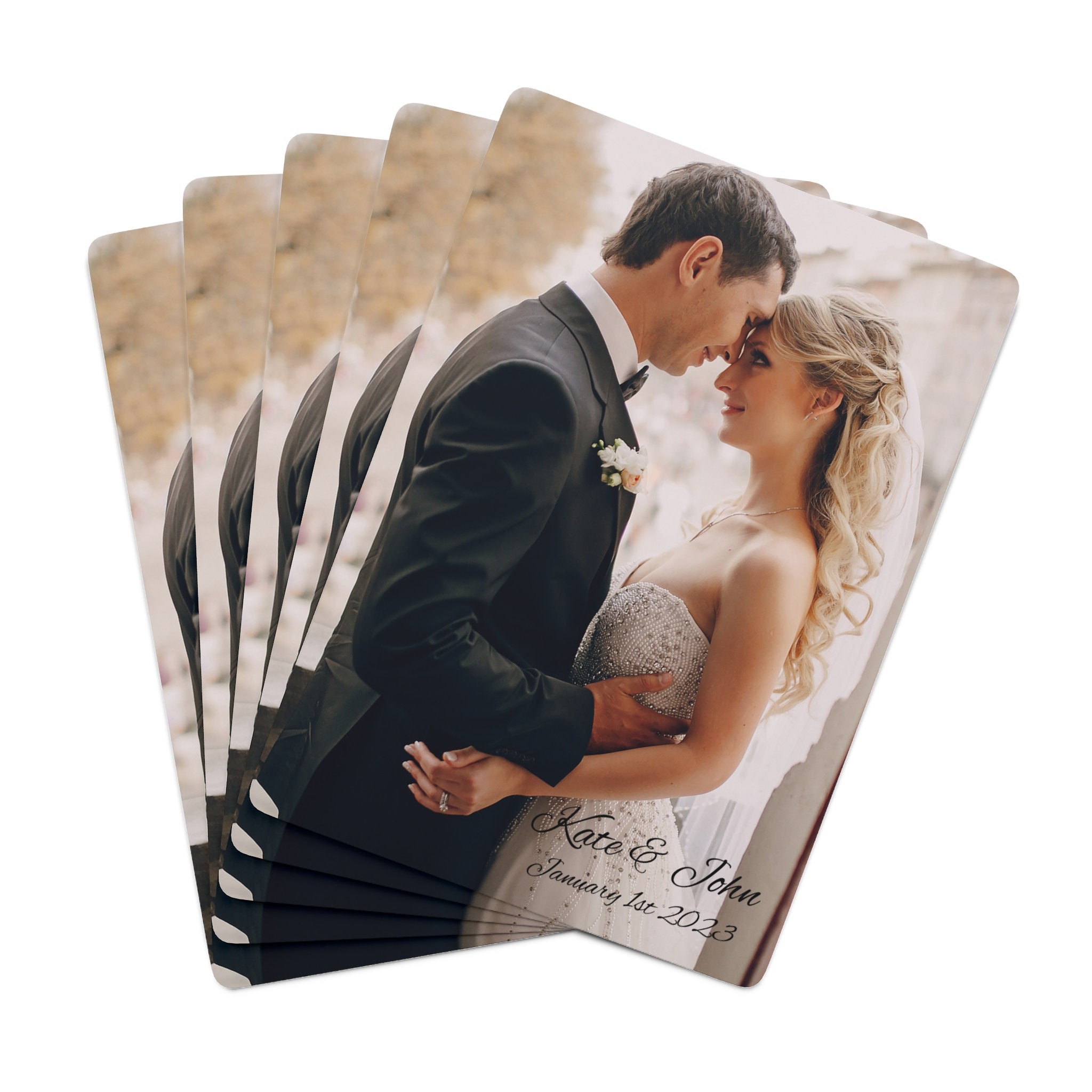 Custom Couple's Photo Playing Cards, Personalized Gifts for Anniversary ...