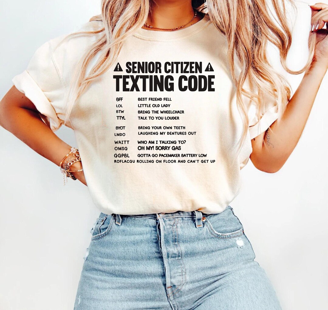 Sarcastic Senior Citizen T-shirt Funny Grandparents Gifts Senior ...