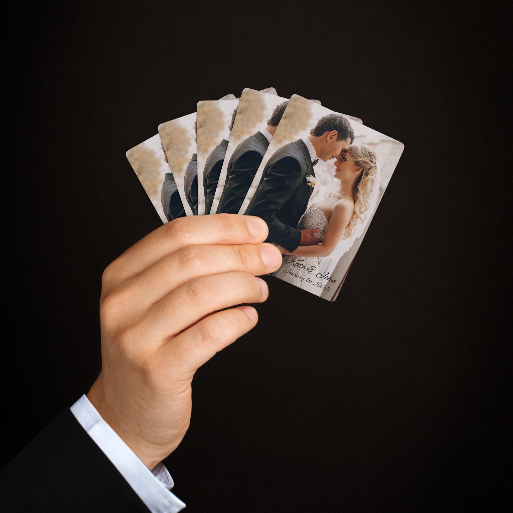 Custom Couple's Photo Playing Cards, Personalized Gifts for Anniversary, Remember Your Memories ...