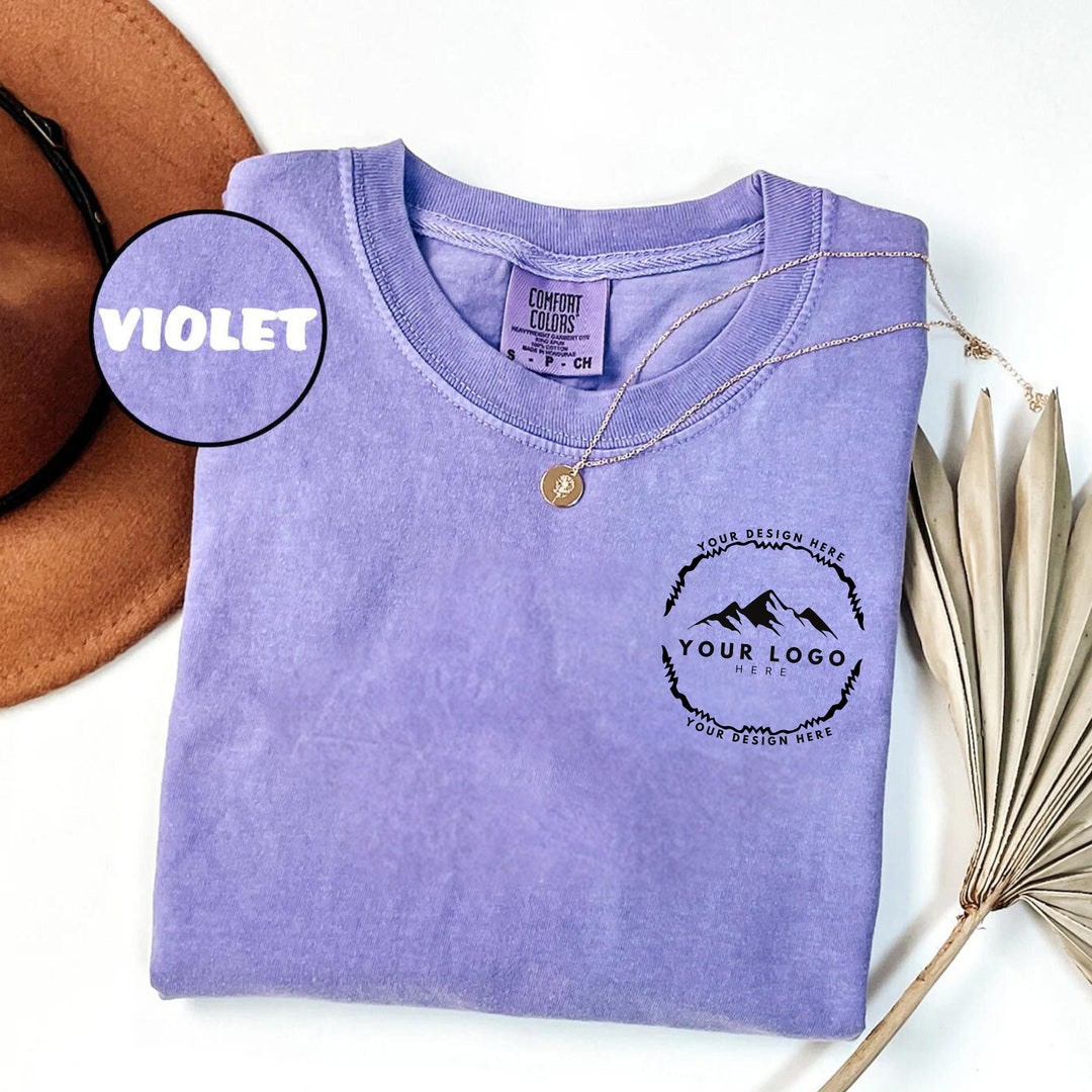 Custom Comfort Colors Logo Design Shirt for Company Logo Merch Team ...