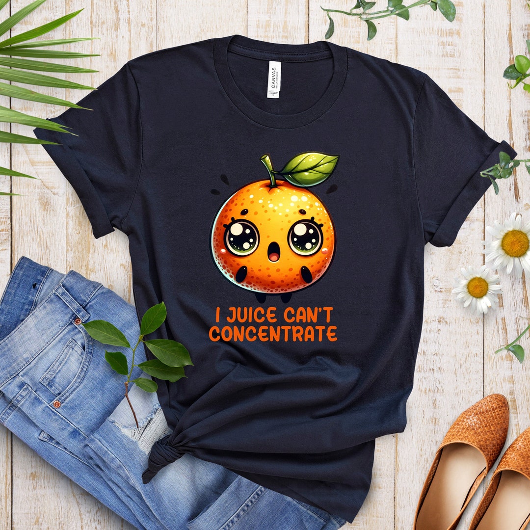 I Juice Can't Concentrate Funny Shirt ADHD Shirt Humor Funny Novelty T ...