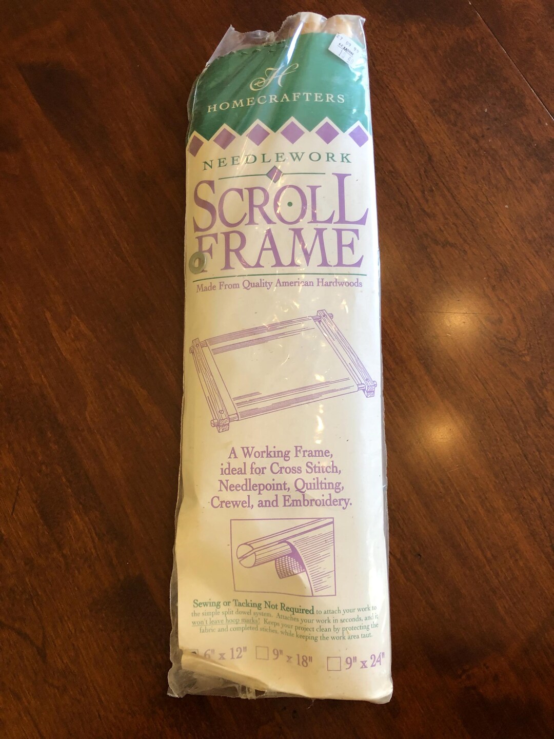 Homecrafters Needlework Scroll Frame for Cross Stitch, Quilting ...