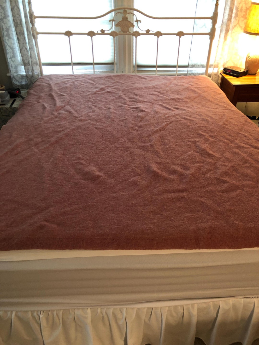 60s Fieldcrest Deep Rose Virgin Wool Blanket, Twin Sized | 64" X 80" - Etsy
