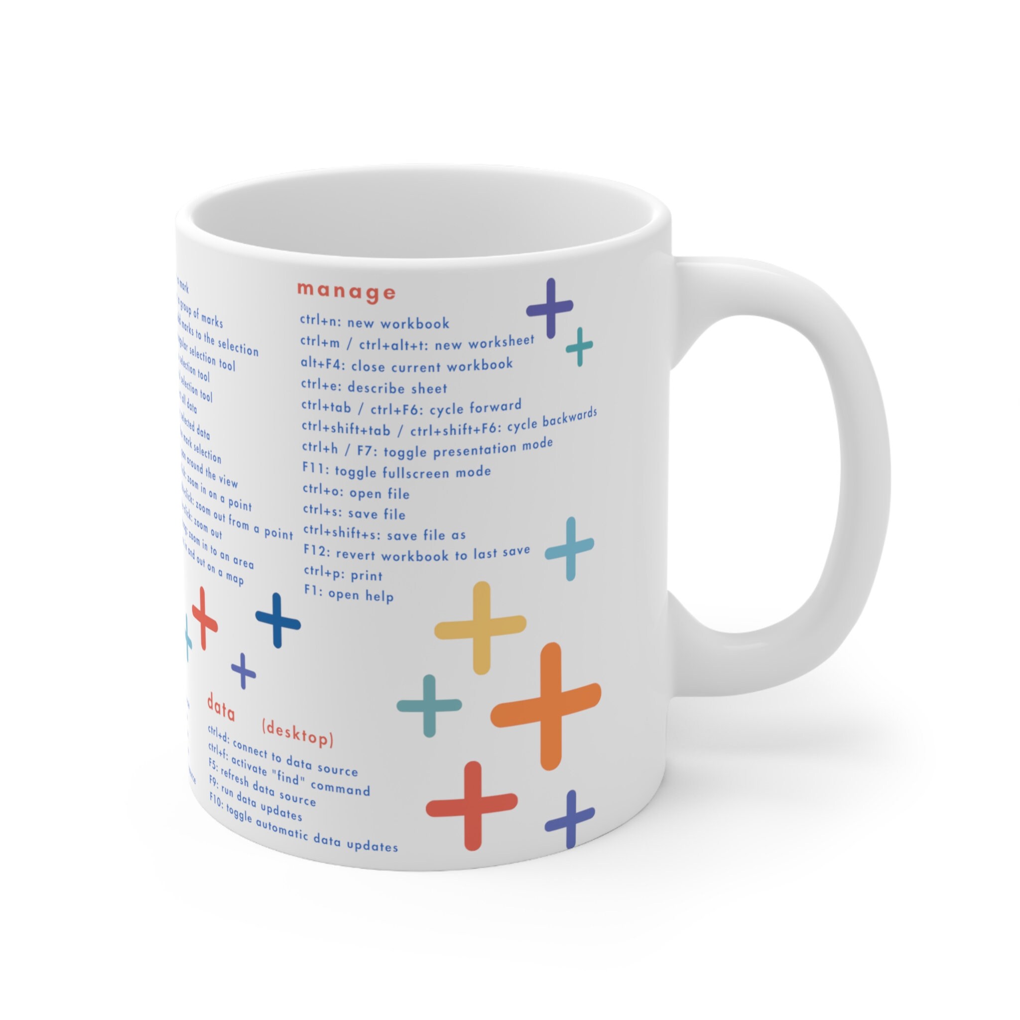 Tableau Keyboard Shortcuts Nerd Gift Coworker Coffee Mug Office Mug ...