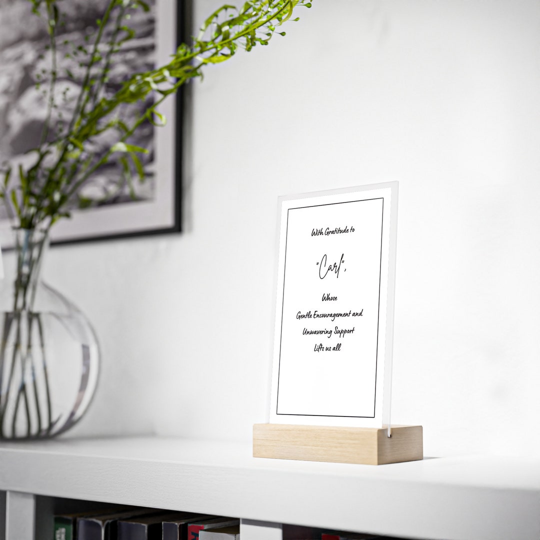 Custom Made Gratitude Plaque - Employee Recognition - Employee of the ...