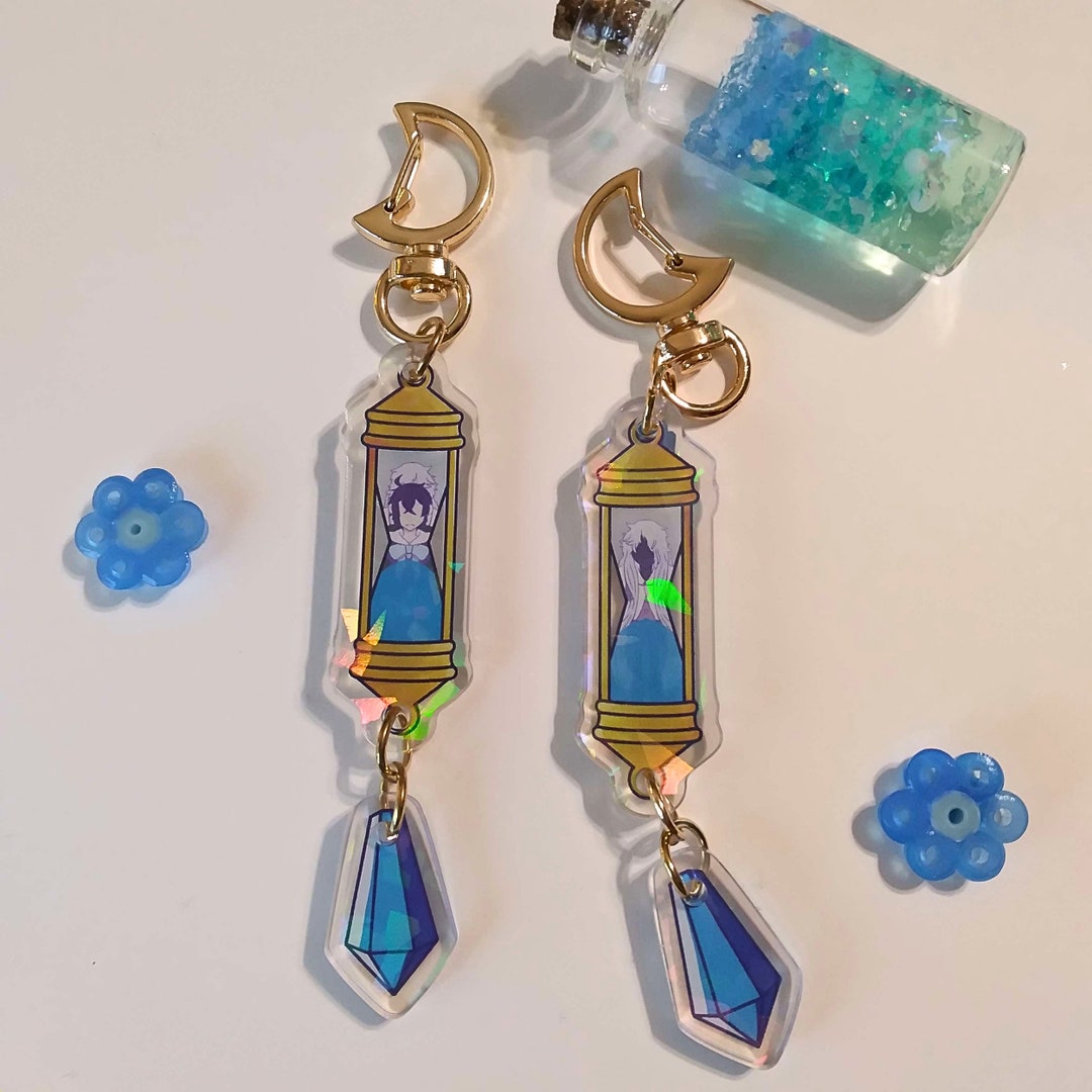 Vanitas Hourglass Keychain // 4.5 Inch Anime Holographic - Etsy