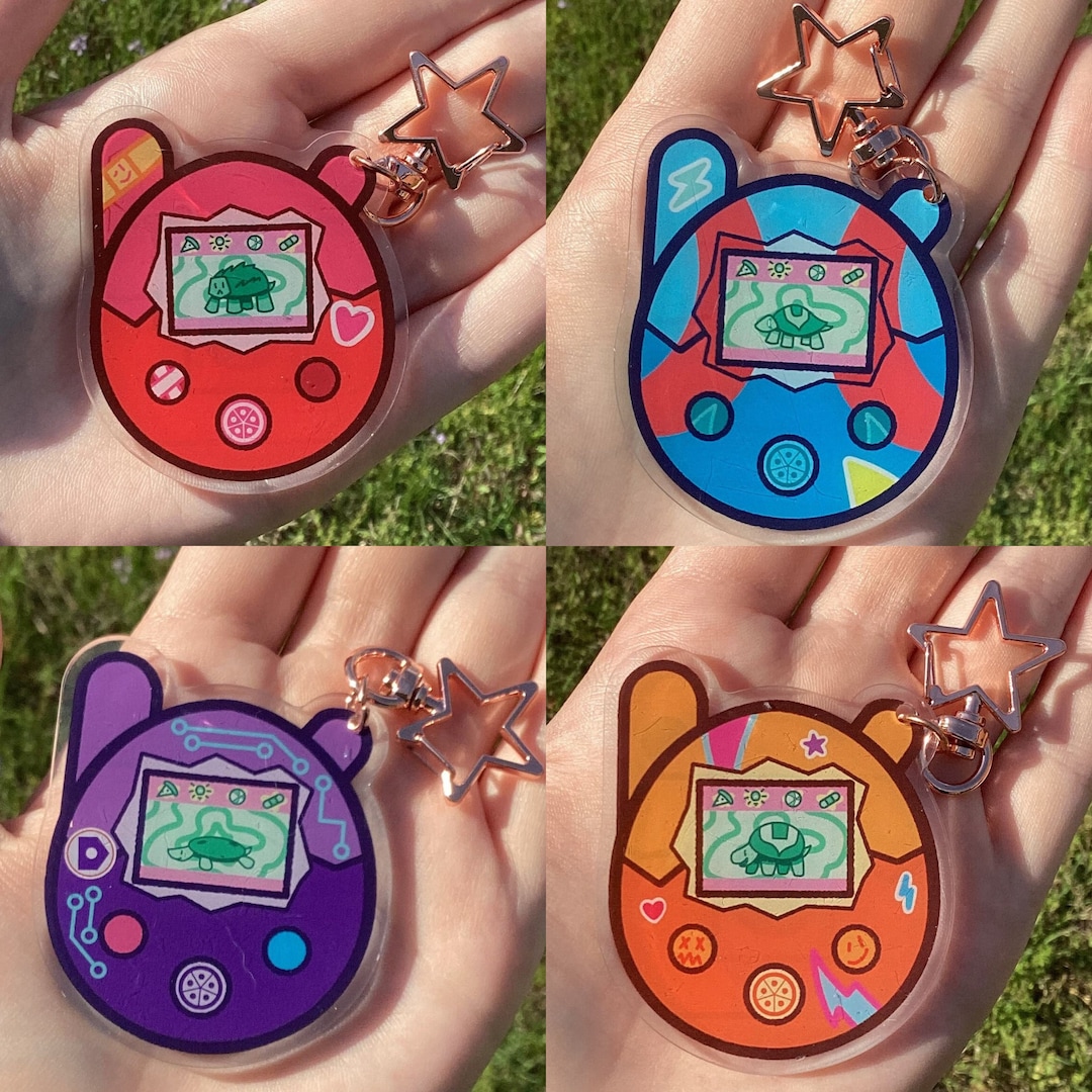 Turtle Virtual Pets / / 2.5 Inch Keychain - Etsy