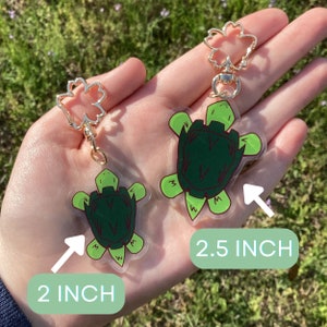 Laying Turtle Keychains // 2.5 Inches - Etsy