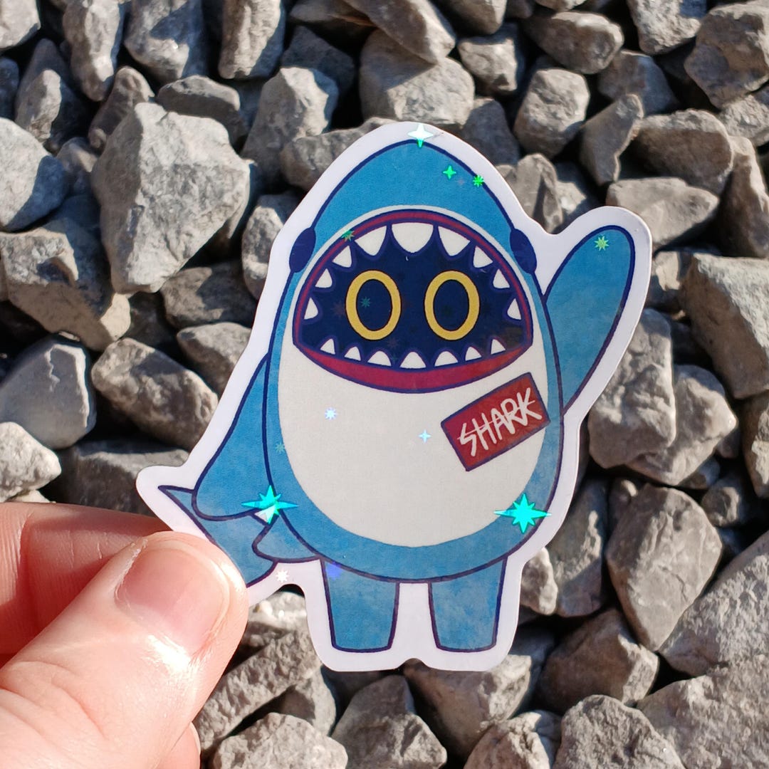 Shark Bby / / 2.5 Inch Holo Sticker - Etsy