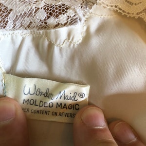 70s Off-white mold Magic Full Slip With Adjustable Shoulder Straps and ...