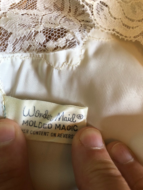 70s Off-White "Mold Magic" Full Slip with Adjustable … - Gem
