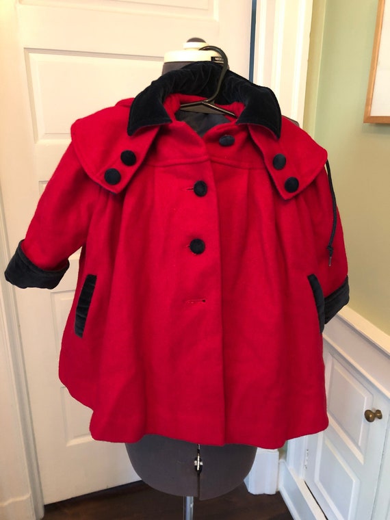 little red velvet coat - Gem