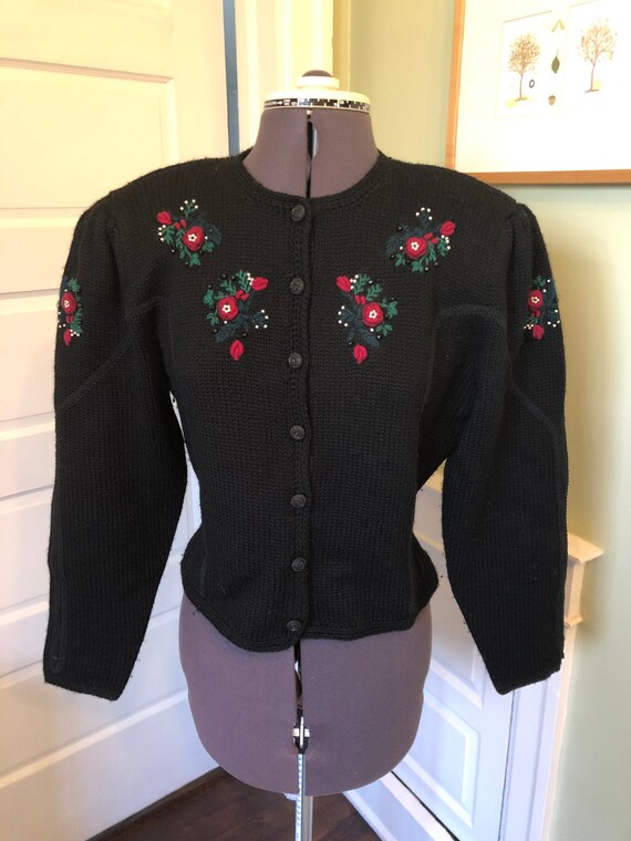 Long sleeved wool cardigan - Gem