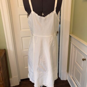 70s Off-white mold Magic Full Slip With Adjustable Shoulder Straps and ...