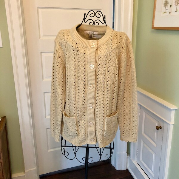 Acrylic Cardigan - Etsy