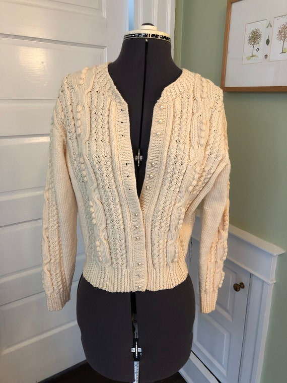 Vintage worsted ivory wool - Gem