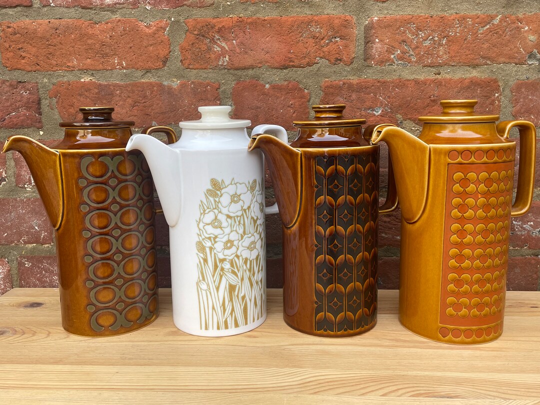 Vintage Hornsea Coffee Pots - Bronte, Fleur, Heirloom & Saffron - Etsy
