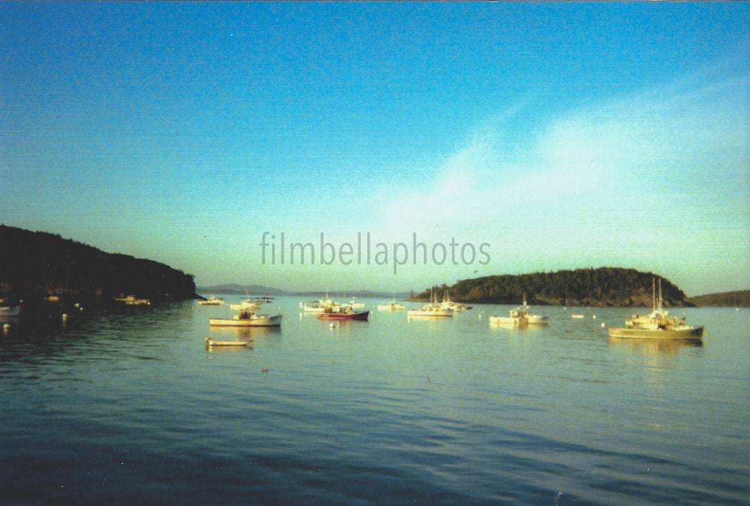 Maine Harbor Scene Film Photo Digital Download - Etsy