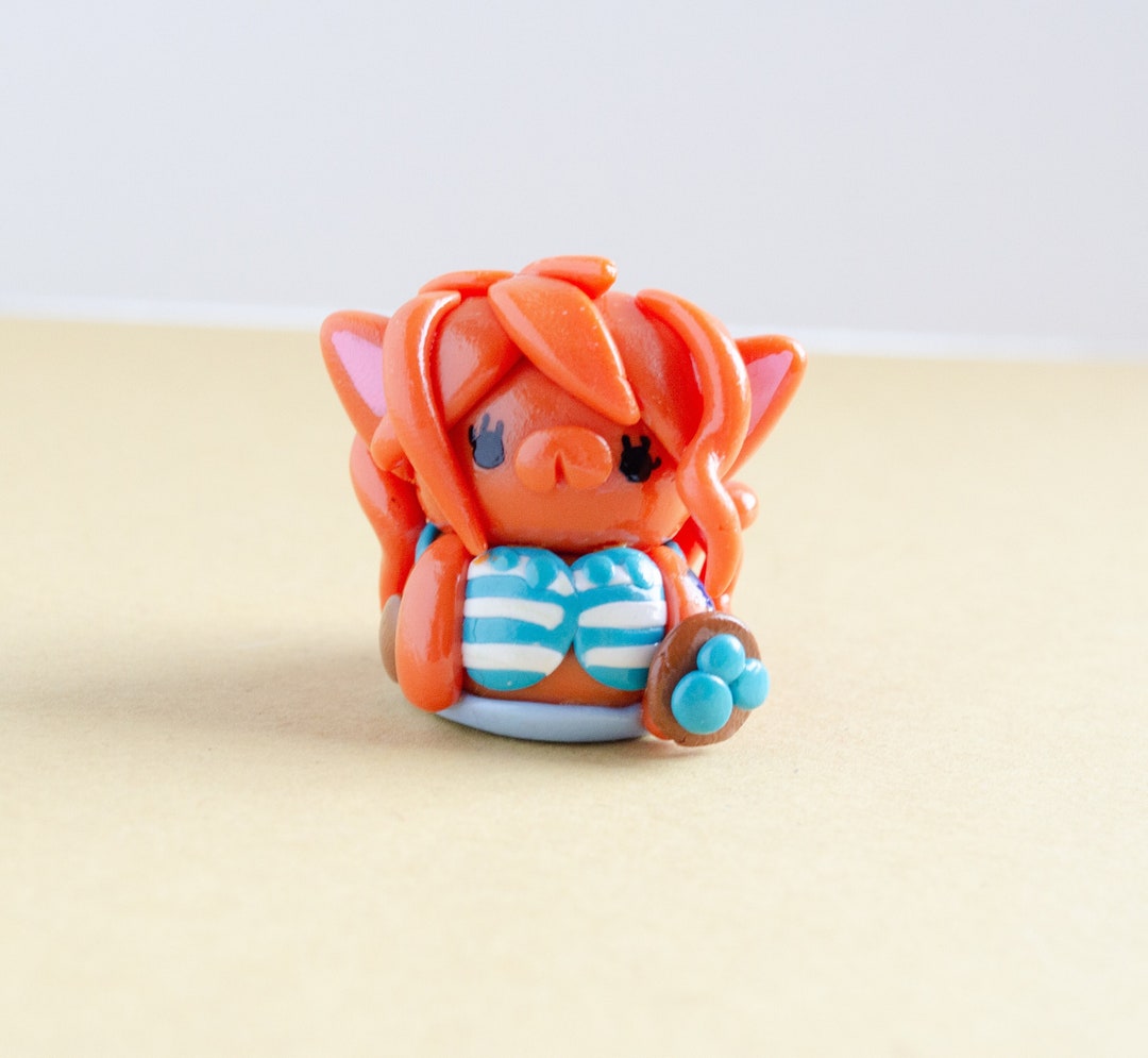 Handmade Polymer Clay Figurine OP Navigator Kitty - Etsy