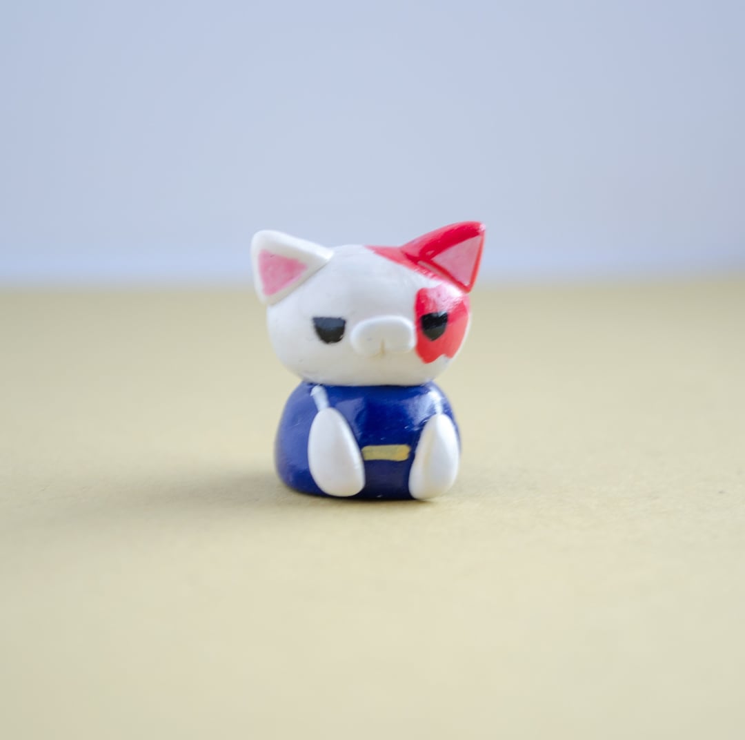 Handmade Polymer Clay Figurine MHA Hot & Cold Kitty - Etsy