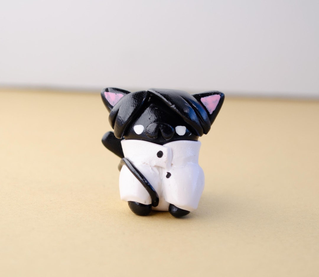 Handmade Polymer Clay Figurine - JJK Loved Kitty - Etsy