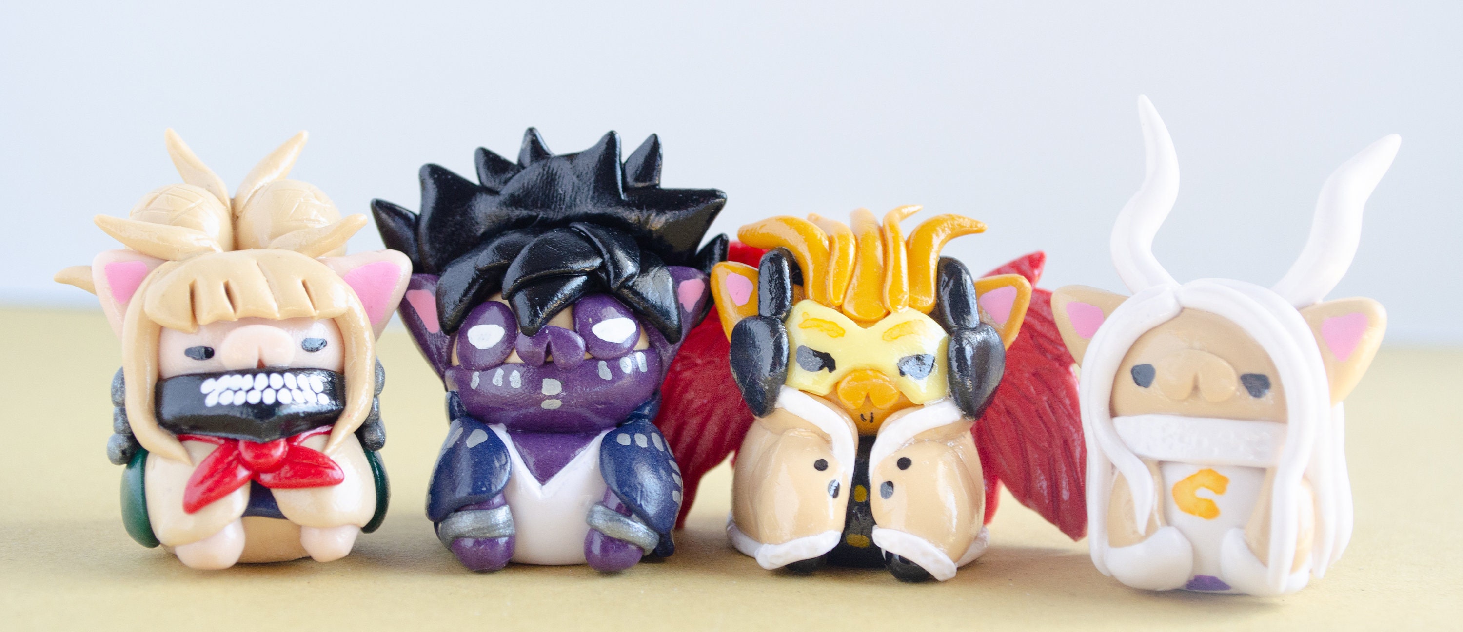 Handmade Polymer Clay Figurine MHA Bunny Kitty - Etsy