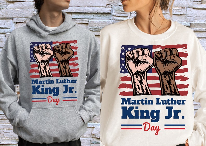MLK Day Sweatshirt, Martin Luther King Jr. Day Shirt, MLK We Love You ...