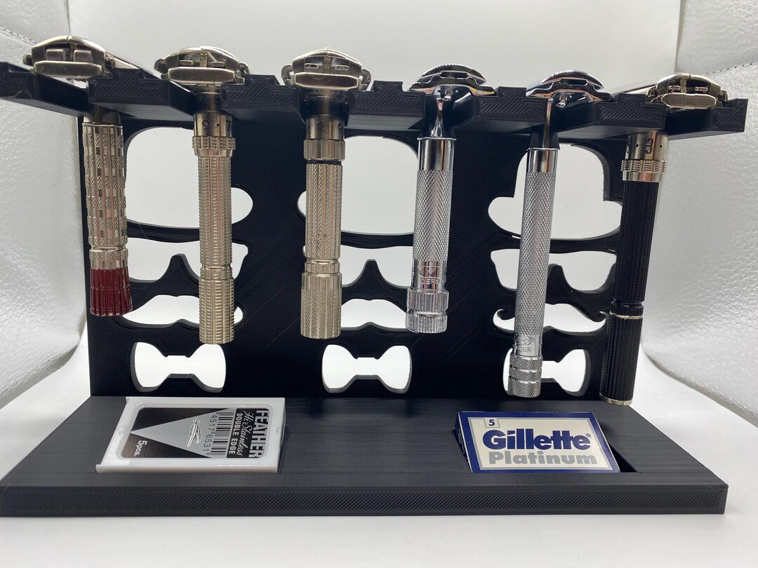 3D Printed Safety Razor Display Stand Black Shave Den - Etsy
