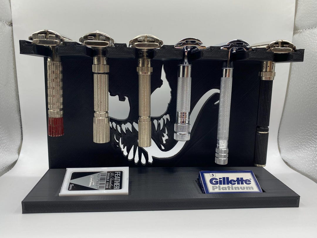 3D Printed Safety Razor Display Stand Black Shave Den - Etsy UK