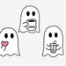 Cute Ghost Sticker Set for Halloween and Fall Gifts Boba - Etsy