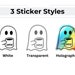 Cute Ghost Sticker Set for Halloween and Fall Gifts Boba - Etsy