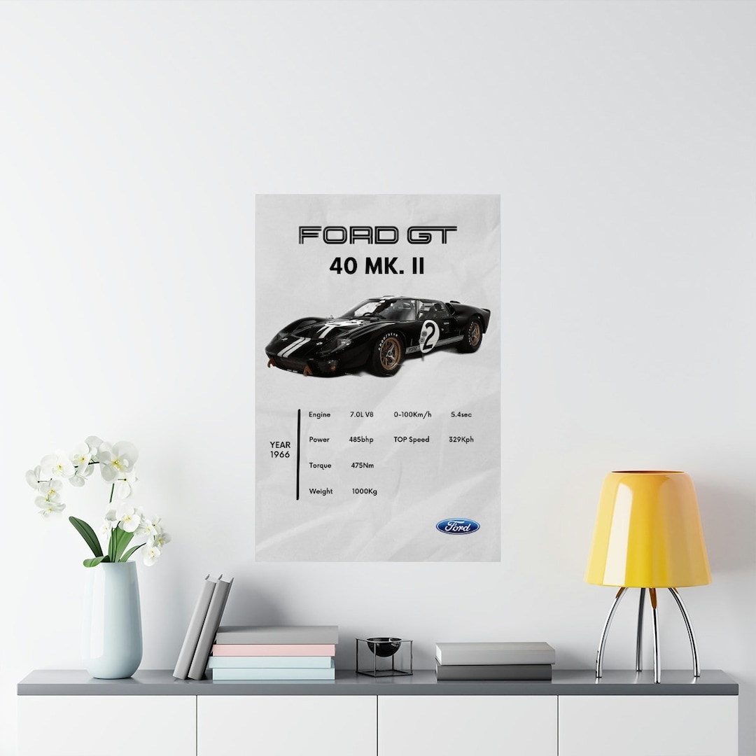 Digital Poster - Ford GT40 MK. II (4K Quality Image) - Etsy