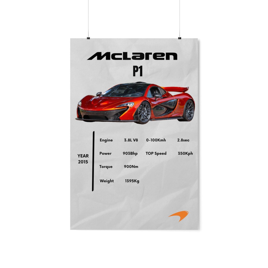 Mclaren P1 Poster - Etsy