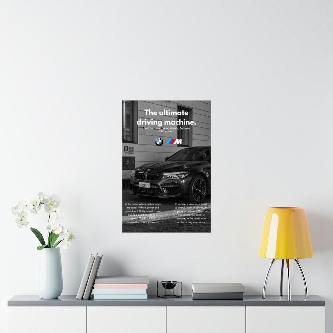 Digital Poster BMW M5 Competition 4K Quality Image - Etsy