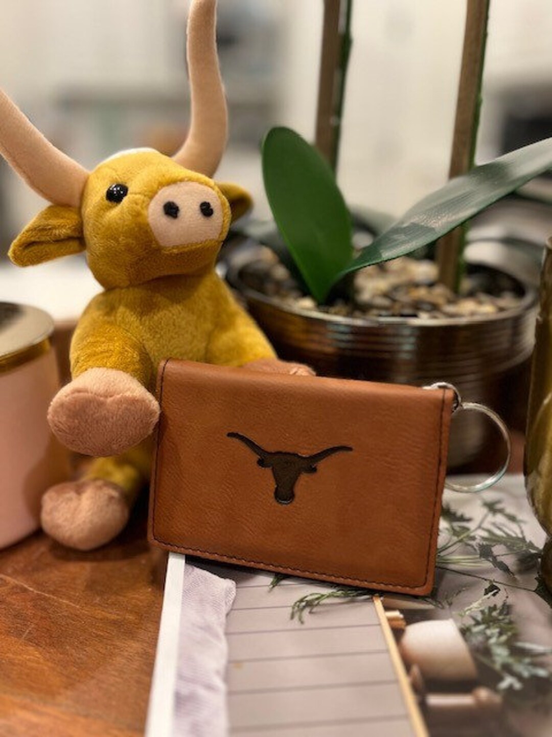 College Themed Longhorn Wallet - Etsy