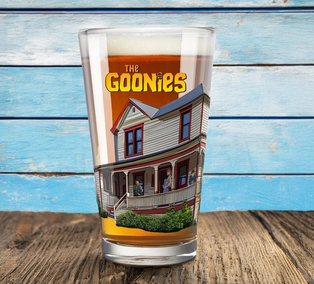 Pint Glass, the Goonies 40th Anniversary Tribute Glass, 16oz Mug, Movie ...