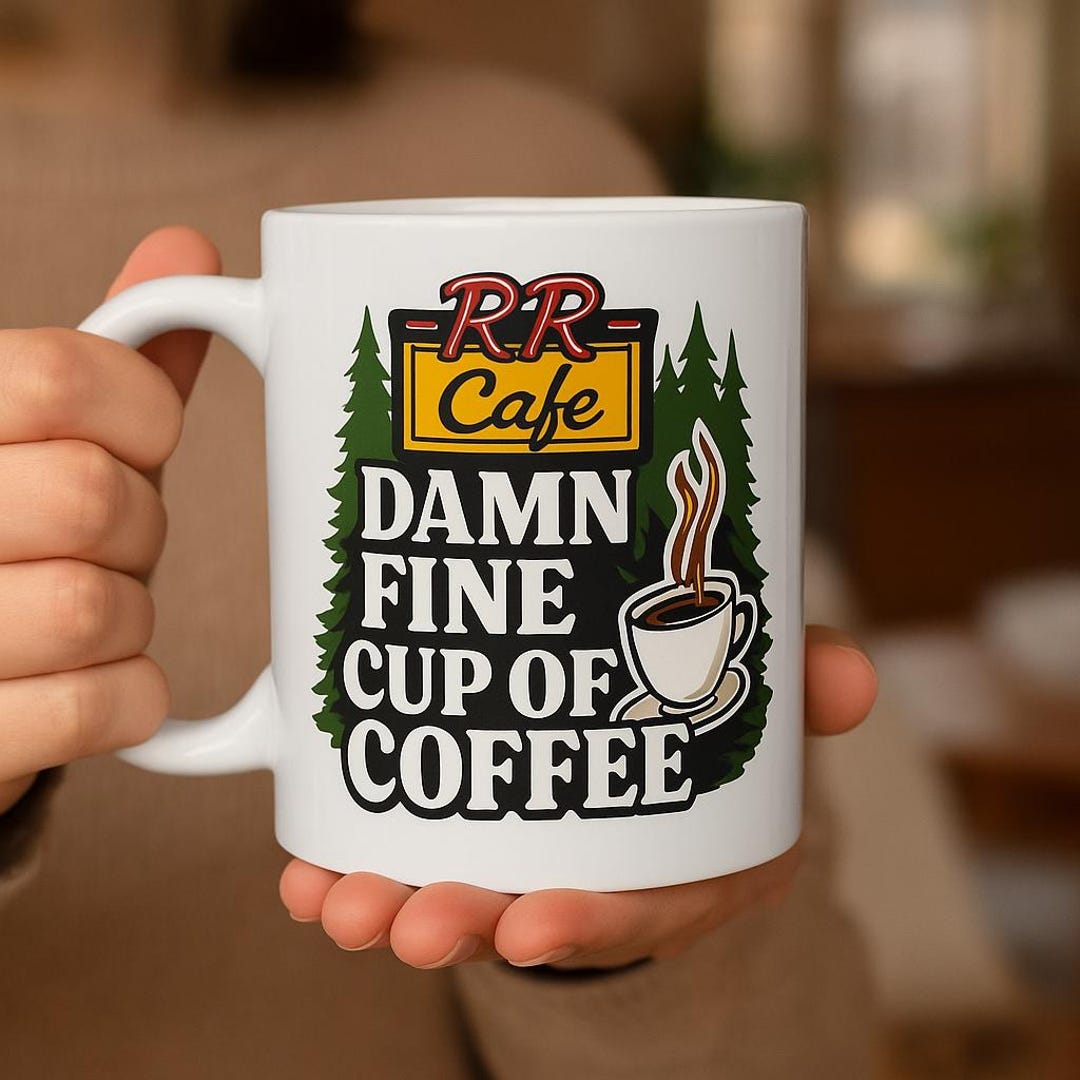 Twin Peaks RR Diner Coffee Mug: Damn Fine Coffee Cup, Retro TV Show - Etsy