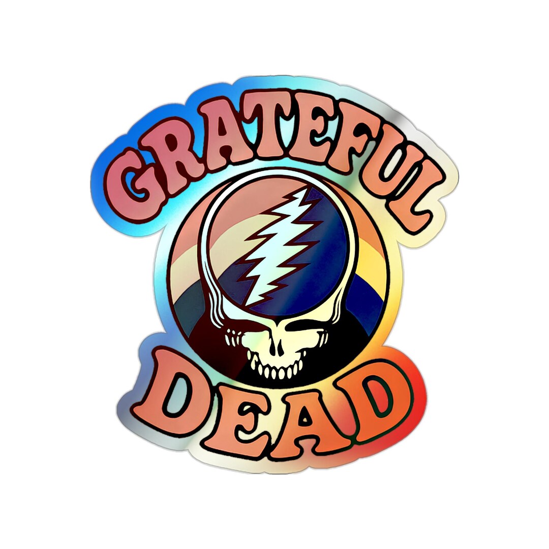 Holographic Grateful Dead Stickers: Psychedelic Rainbow Decals for ...