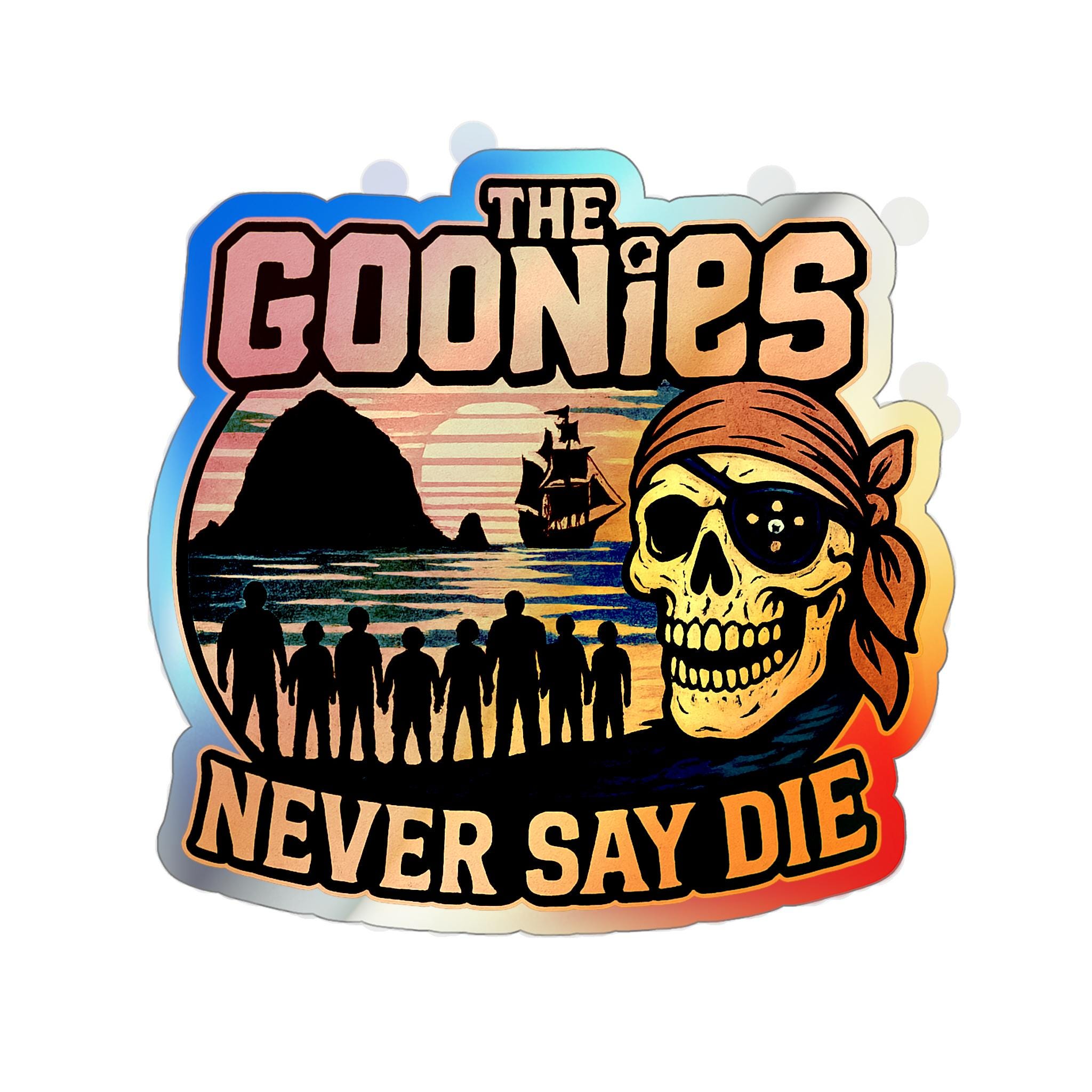 Goonies Holographic Skull Sticker - Retro 80s Movie Fan Decor, Vintage ...