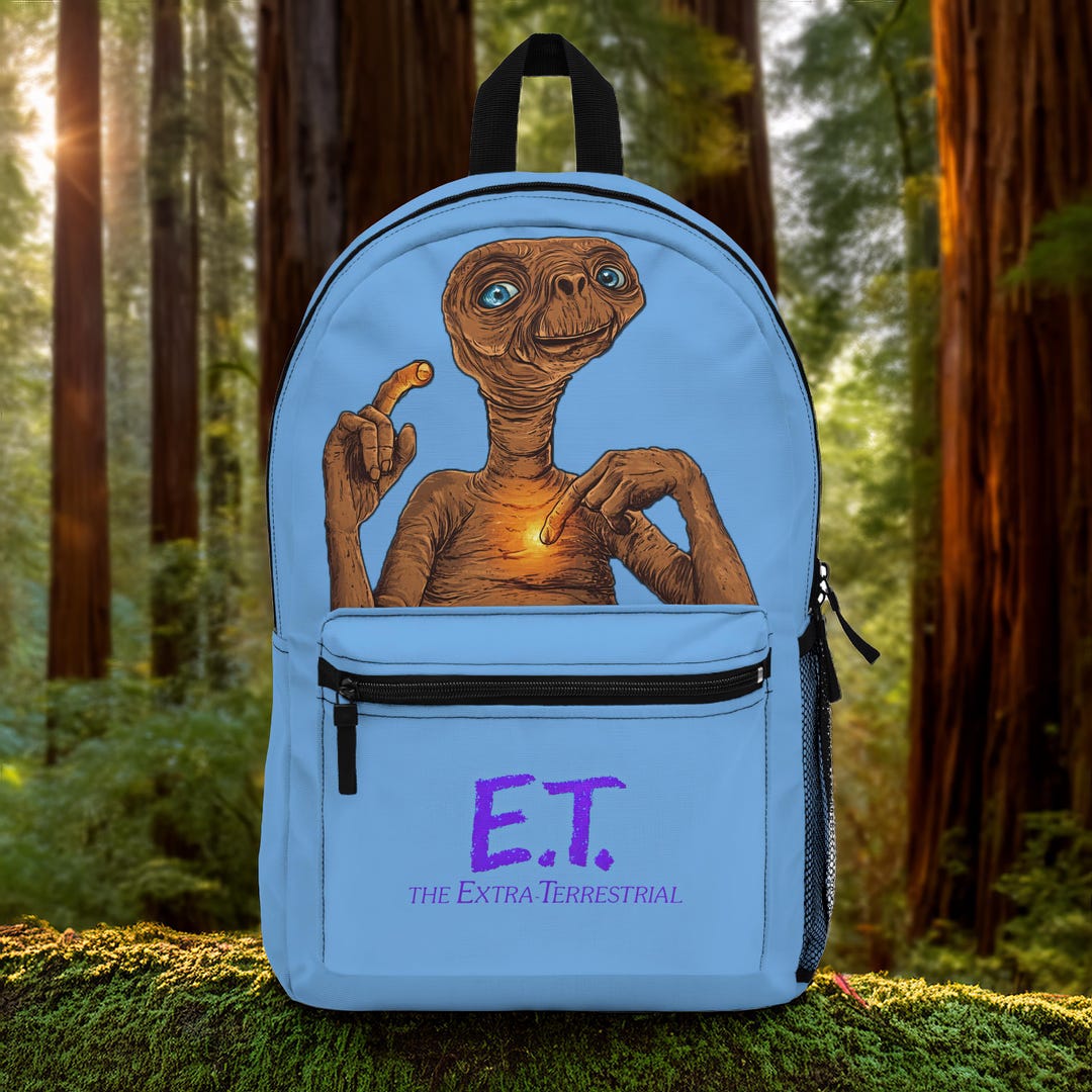 E.T. Tribute Backpack: Reese's Pieces Stash Pocket, 80s Movie Fan Gear ...